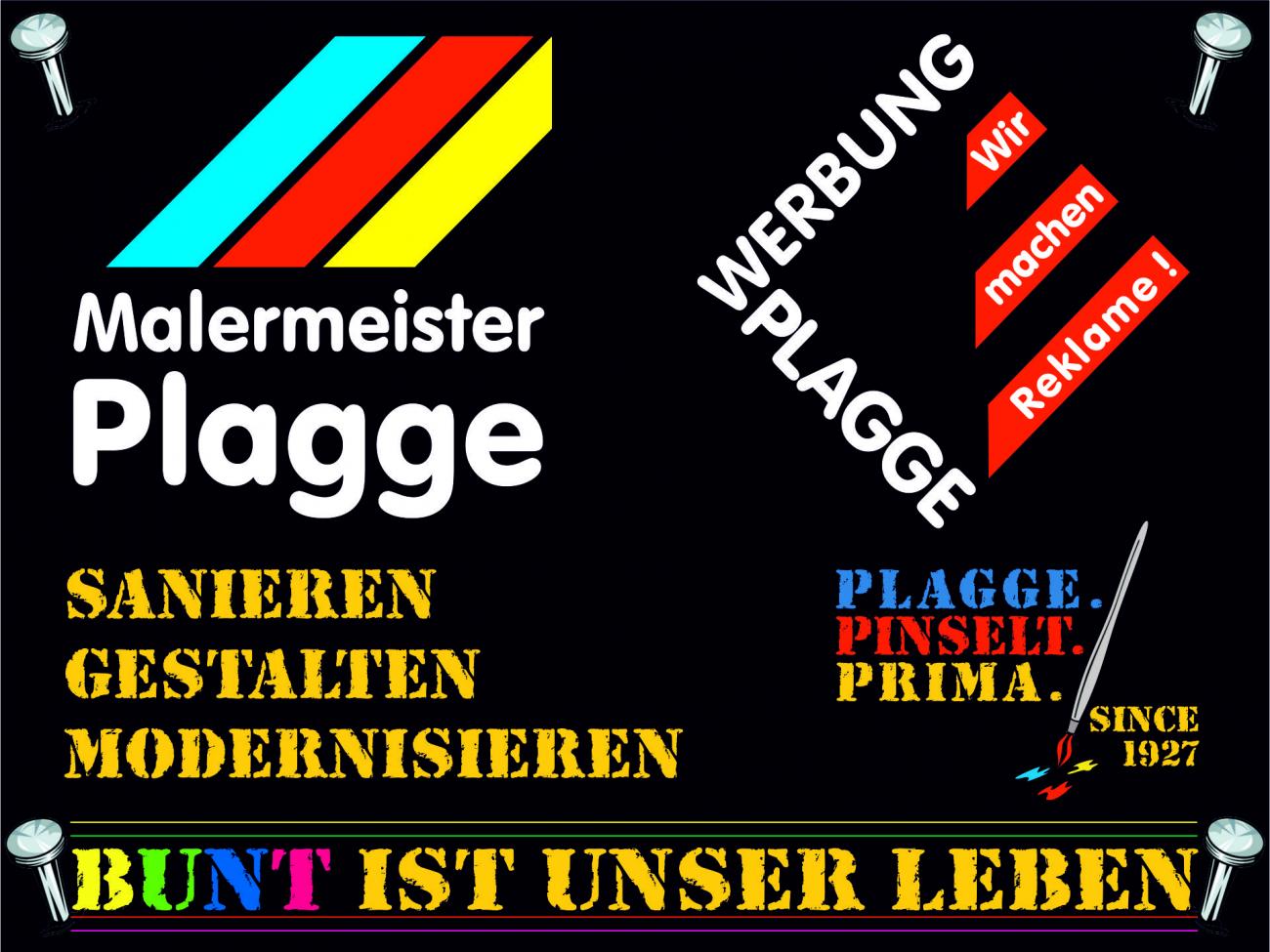 Malermeister PLAGGE Werbung